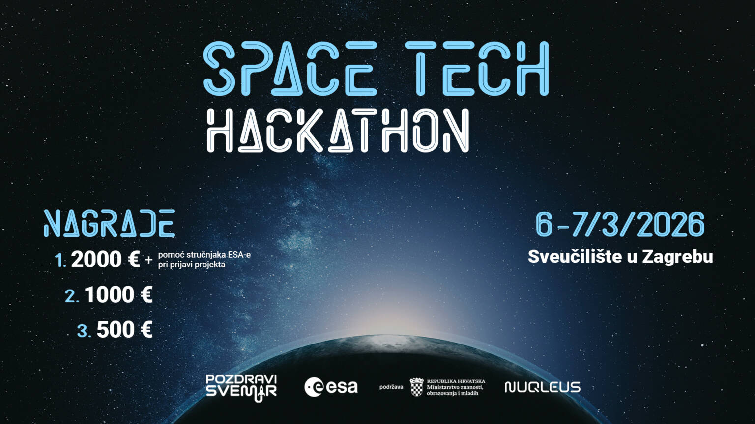 Space Tech Hackathon 2026 – Pozdravi svemir